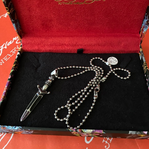 Ed Hardy | Accessories | Authentic Ed Hardy Unisexredblack Stone Dagger ...
